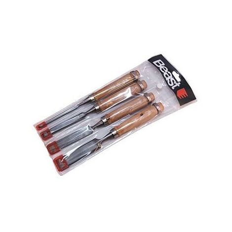 Set di 4 scalpelli in legno, 6 12 18 24 mm, per legno