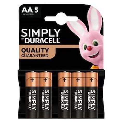PILE DURACELL SIMPLY STILO BL5 PZ.MN1500