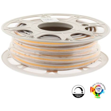 Bande LED 220V COB, 320Led/m, 12W/m, 25cm de coupe, 20 mètres.