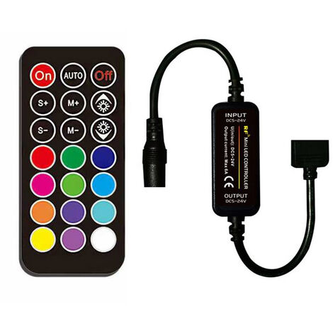 Contrôleur RF Mini RGB LED Strip + Contrôleur