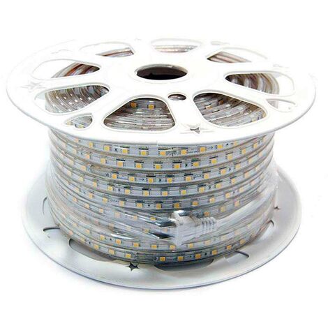 Bande LED 220V SMD5050, 60Led/m, bobine de 50 mètres, Rouge