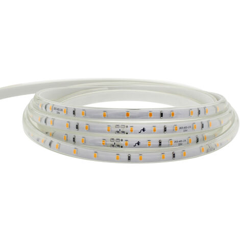 Bande LED 220V SMD2835, 60Led/m, 1 mètre avec connecteurs