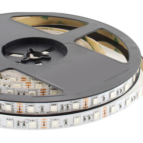 Bande LED SMD5050, RVB, DC12V, 5m (60Led/m) - IP20, RVB