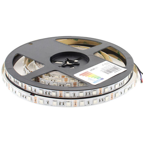 Bande LED SMD5050, RVB, DC12V, 5m (60Led/m) - IP20, RVB