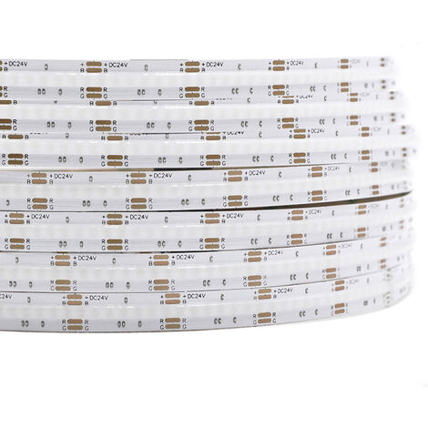 Bande LED COB RVB, DC24V, 5m (480Led/m), 75W, IP20, RVB