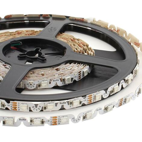 Bande Contour LED SMD5050, RVB, DC12V, 5m, (48Led/m), 55W, IP20,