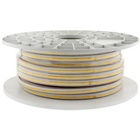 Bande LED 220V COB, 288Led/m, bobine de 50m avec connecteurs