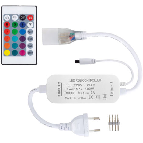 Bande LED 220V SMD5050, 60Led/m, RGB, bobine de 50 mètres, RGB