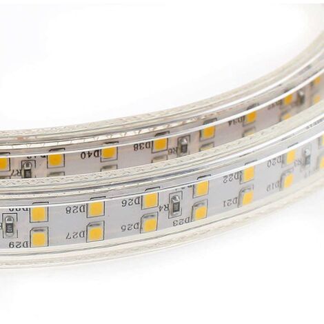 Bande LED 220V SMD2835 double, 180Led/m, 1 mètre de bobine, Bleu