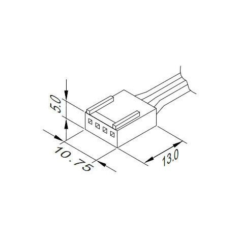 Connecteur de distribution RVB avec câble de 1,5 m DuPont