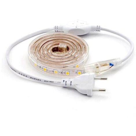 KIT Bande LED 220V SMD5050 EPISTAR, 60LED/m 1 mètre, Bleu