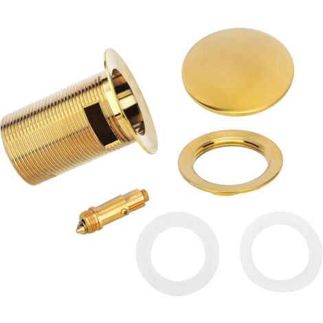Bouchon De Vidange De Baignoire Autoportante Doré Compatible Avec Le