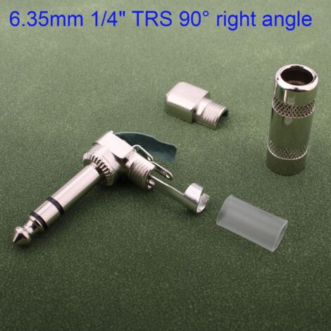 5 pièces 6.35mm 1/4 "TRS souder connecteur Jack,stéréo Audio Souder ...