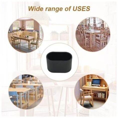 Coprigambe per sedie, 28 pezzi, puntali rettangolari per sedie ...