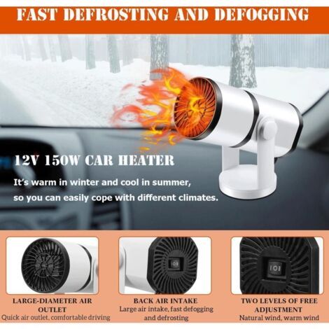 Riscaldatore per auto 12V 150W, riscaldatore per auto, riscaldatore per ...