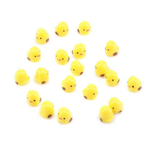 20 mini pulcini decorativi, piccoli e carini, tutti gialli, adorabili ...