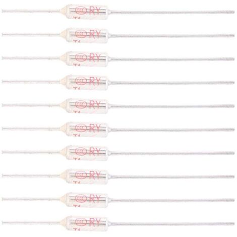 Fusibile termico da 250 V, 10 A, 72 °C, fusibile termico con guscio ...
