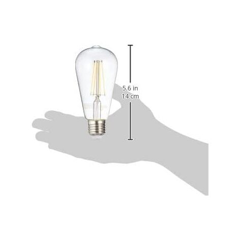 Set mit 2 Vintage-LED-Lampen, Edison-Sockel, E27, ST64, 6 W ...