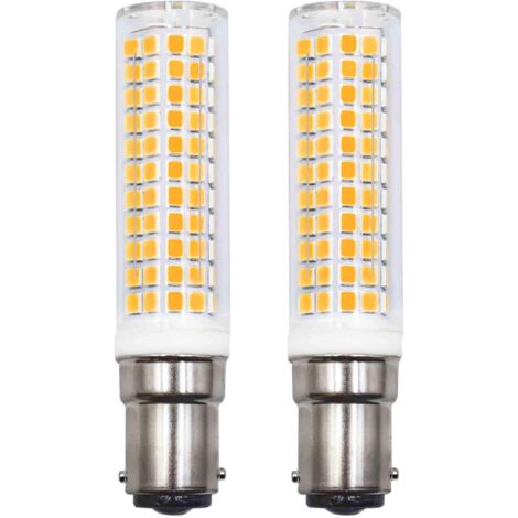 2er-Set B15d-LED-Leuchtmittel, Ersatz, 75 W, 90 W, 80 W, Warmweiß, 3000 ...