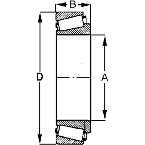 Kegellager Kegelrollenlager 30205 Set Bohrung 25mm 52mm 2St
