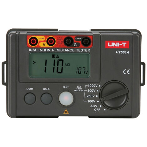 Mesure de la résistance de l'isolation électrique - Affichage LCD jusqu ...