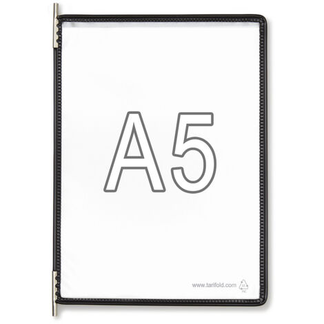 Tarifold, Pochette transparente, lot de 10, pour format A5,