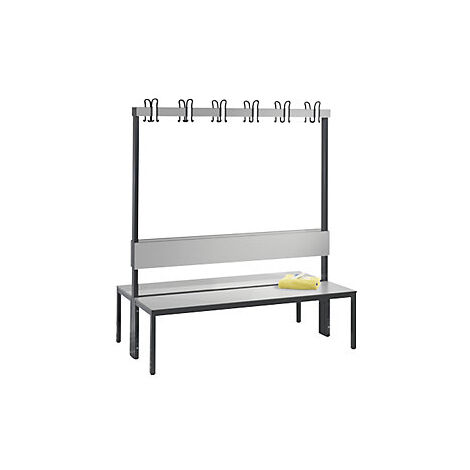 C+P 587293 Banc de vestiaire BASIC PLUS double face surface