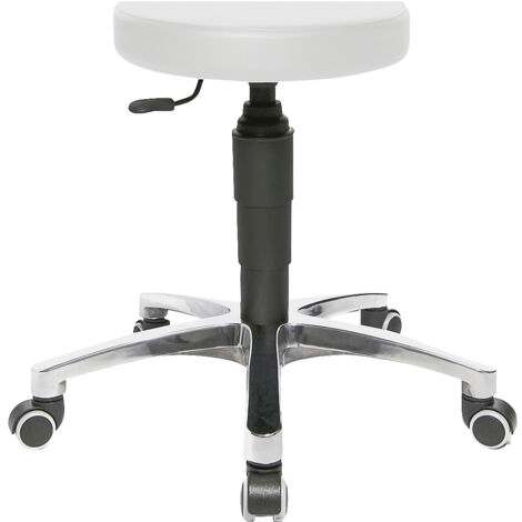Topstar, Tabouret pivotant TEC 70, habillage similicuir, blanc