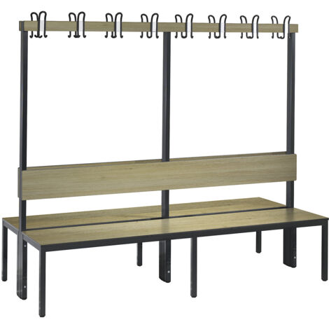 C+P 587334 Banc de vestiaire BASIC PLUS double face surface