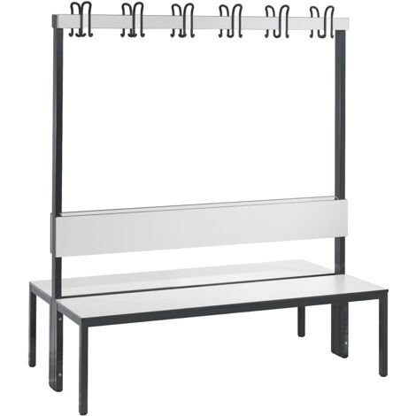 C+P 587292 Banc de vestiaire BASIC PLUS double face surface