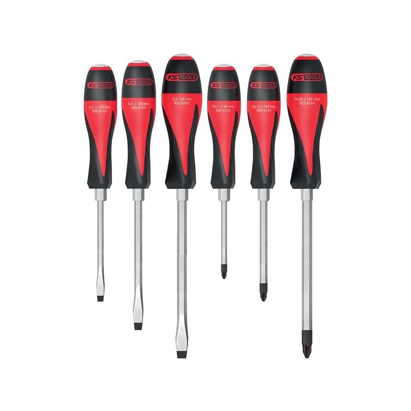 Jeu de tournevis Ultimatemax 6 pièces Fente et Pozidriv