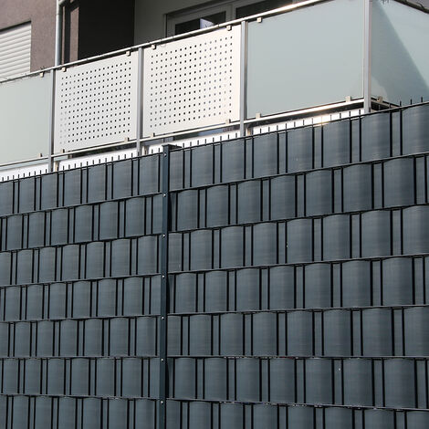 YARDIN 10x Bandes de protection visuelle PVC rigide Protection visuelle ...