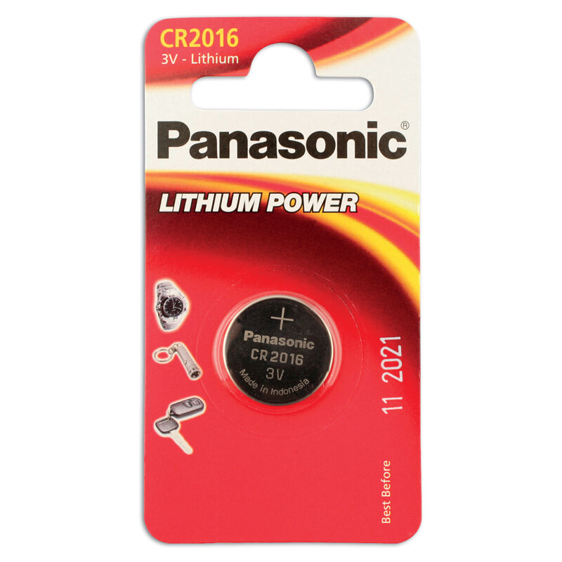 Connect Panasonic Coin Cell Battery CR2016 3V 1pc x 12 30661