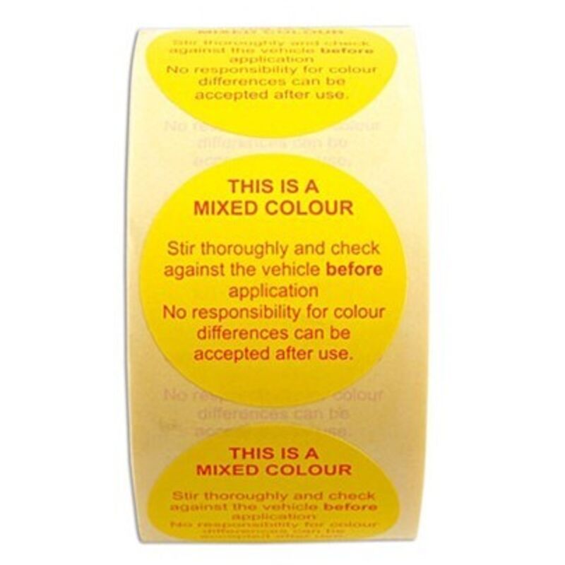 Power-TEC Colour Disclaimer Labels 1,000pcs 91413