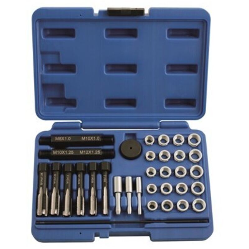Laser Tools Glow Plug Thread Repair Kit 33pc 5206