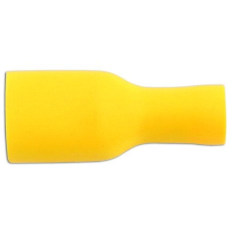 Connect Yellow Female Fully Ins. Push-On 9.5mm 100pc 30213