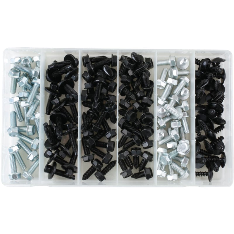 Connect Assorted Metal Screw Trim Fasteners 135pc 35994