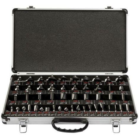 Trend 1/4in TCT Router Bit Starter Set, 50 Piece TRESET50PC14