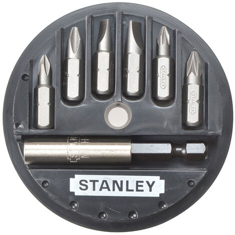 STANLEY® Slotted/Phillips/Pozidriv Insert Bit Set, 7 Piece STA168737