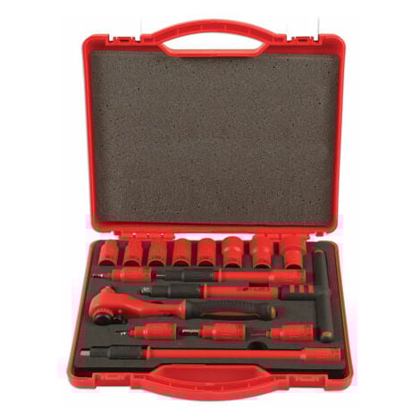 Laser Tools Metric Insulated Socket Set 3/8""D 16pc Inc Hex Bit Sockets 6148