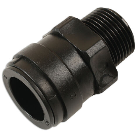 Connect Push-Fit Male Connector 22mm Tube OD to 3/4"" BSPT 5pc 31006