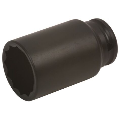 Laser Tools 33mm Deep Impact Socket 1/2""D Black Phosphate Finish 3847