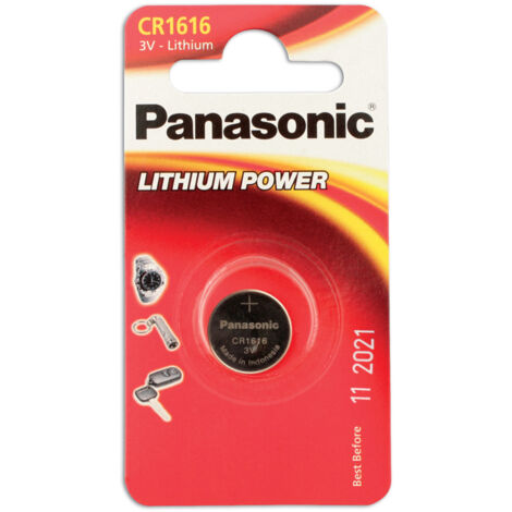 Connect Panasonic Coin Cell Battery CR1616 3V 1pc x 12 30659