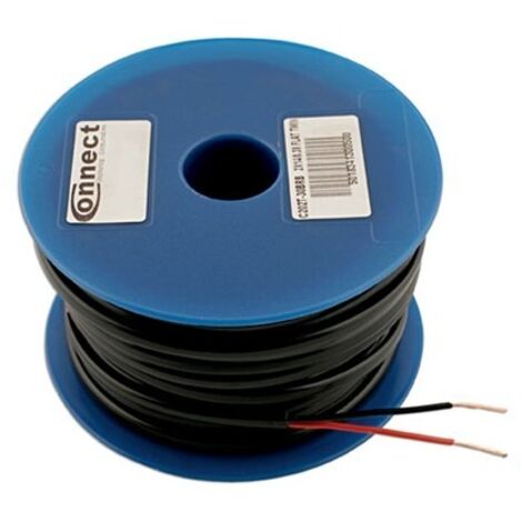 Connect Black/Red Flat Twin Auto Cable 28/0.30 100m 30053