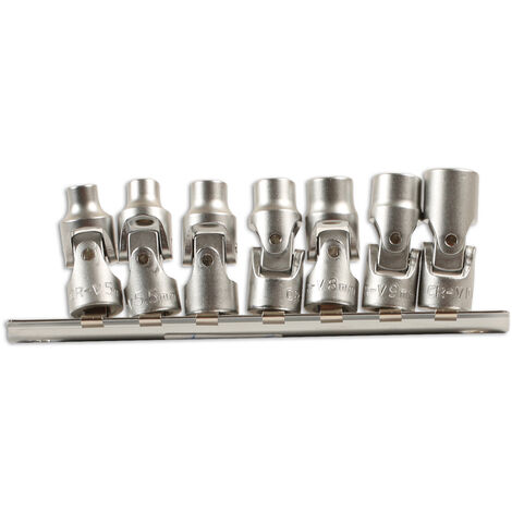 Laser Tools Metric Universal Joint Socket Set 1/4D 6pt 7pc On A Socket ...