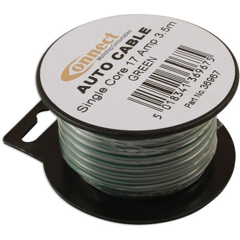 Connect Green Single Core Auto Cable 28/0.30 3.5m 36967