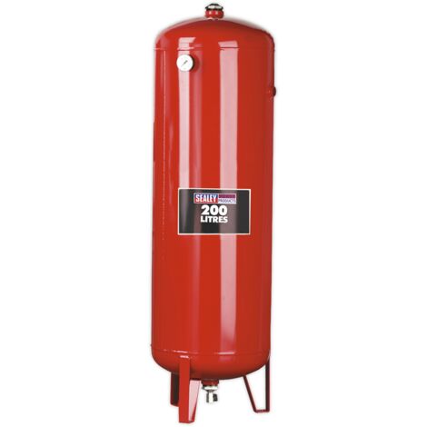 Sealey Air Receiver Compressor Tank Vertical 200L Includes Fitting Kit ...