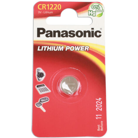 Connect Panasonic Coin Cell Battery CR1220 1pc 36910