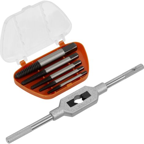 Sealey Screw Extractor Set with Wrench 6pc Helix Type AK721