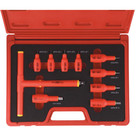 Laser Tools Insulated Socket Hex Bit Set 10pc 8561